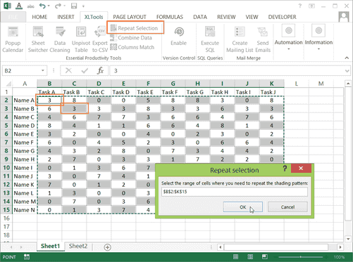 How To Select Alternate Rows And Columns In Excel User Guide Xltools