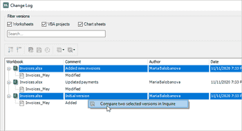 How to enable version control and track changes in Excel workbooks ...