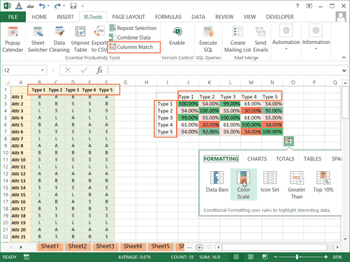 How to match Excel columns – user guide | XLTools