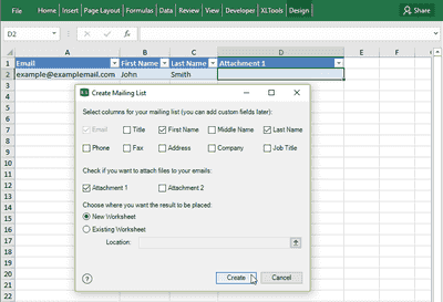 How to use mail merge in Excel without Word and send personalized ...