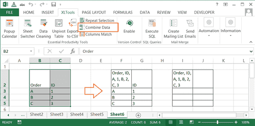 How to merge Excel cells without losing data and combine data in ...