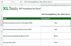 How to classify text with GPT.Classify in Excel – user guide | XLTools