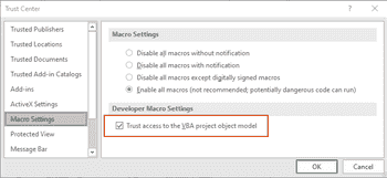 How to enable version control and track changes in Excel VBA projects ...